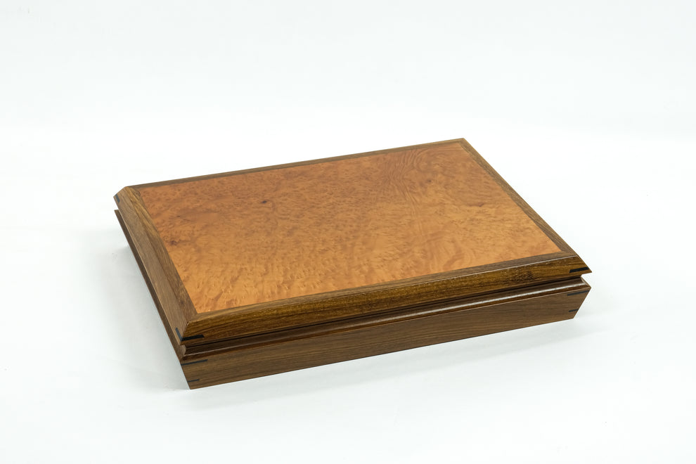Angle Side Box - Madrona Burl – Handmade Boxes